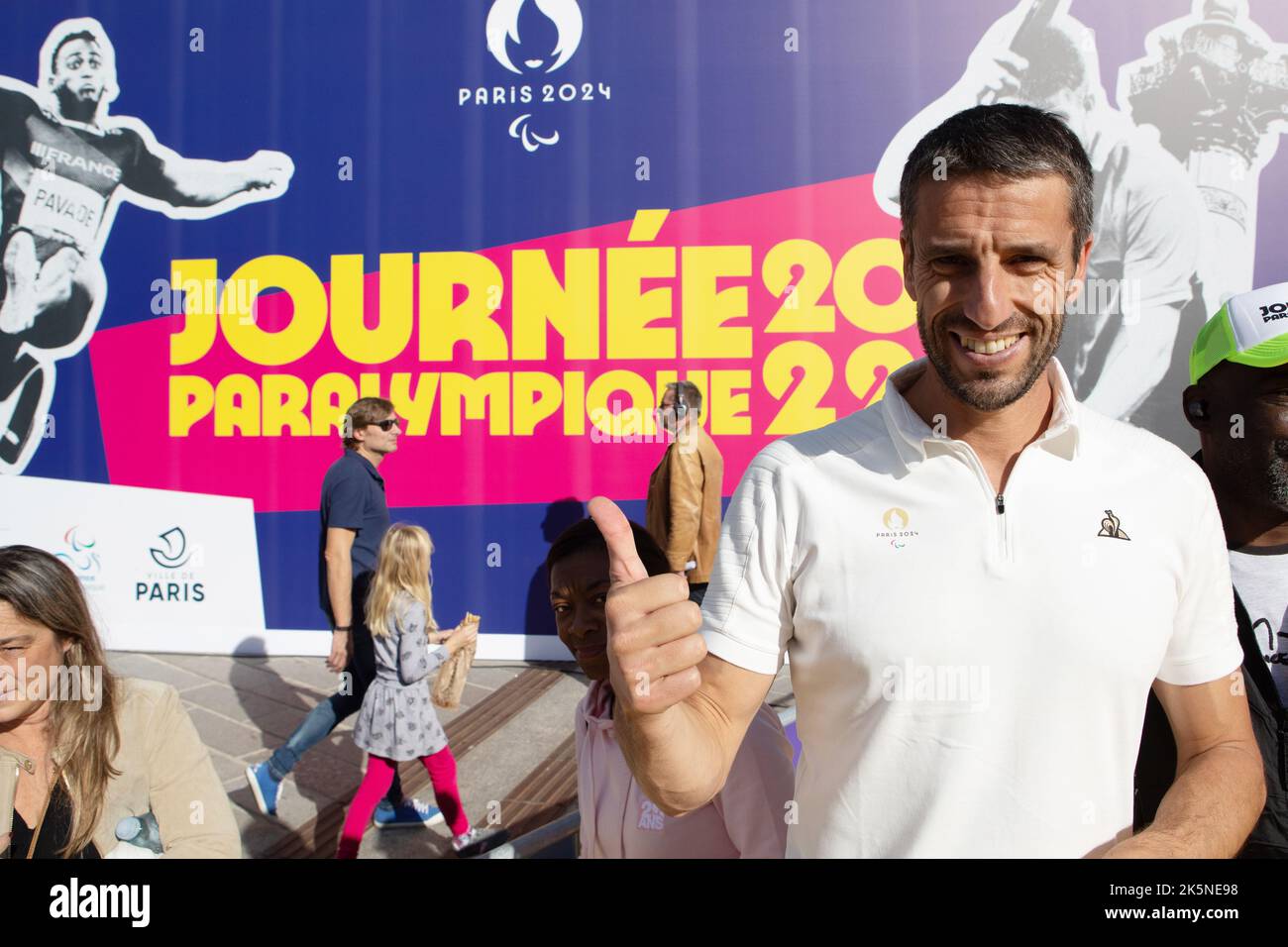 Paris, France, 8 octobre 2022, jour paralympique, Tony Estanguet, président du Comité olympique ...