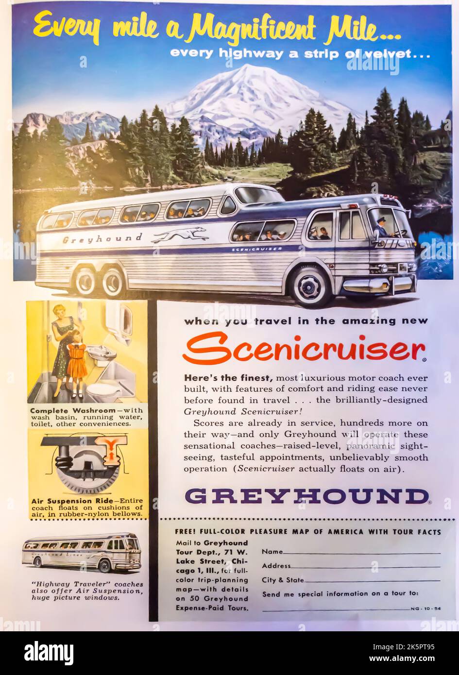 1950s american bus Banque de photographies et d’images à haute ...