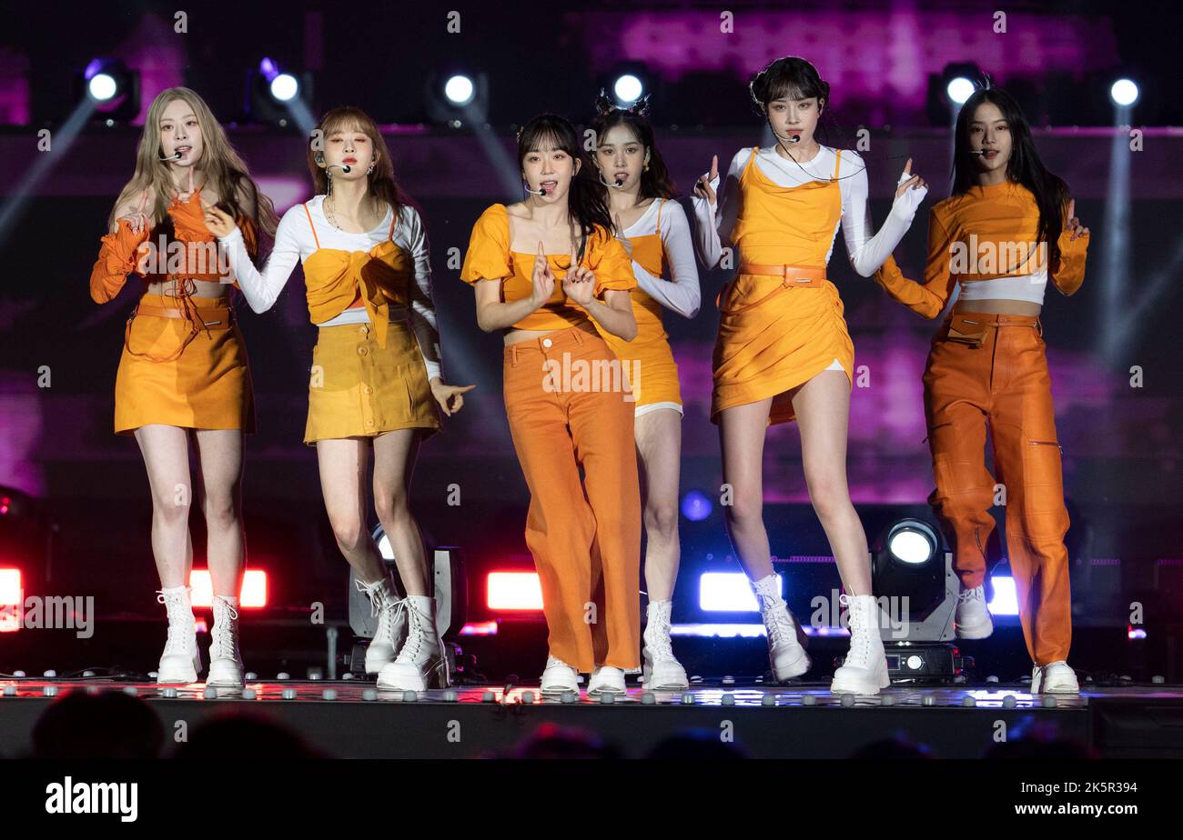 7 Octobre 2022 Séoul Corée Du Sud Le Groupe De Jeunes Filles K Pop