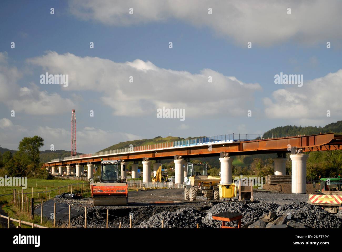 Pont afon dyfi en construction Banque de photographies et d’images à ...