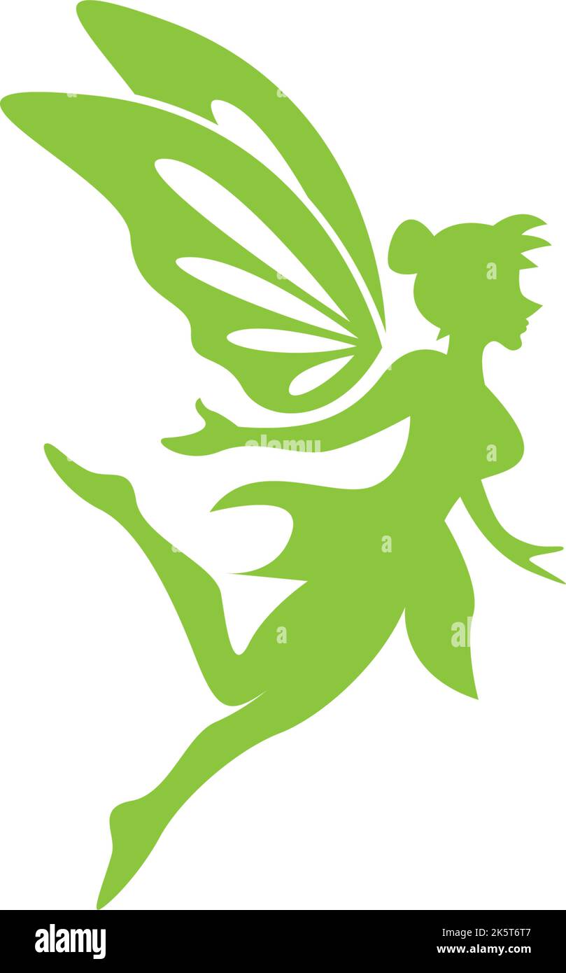 Modèle d'illustration de design d'icône de logo de fée Image ...