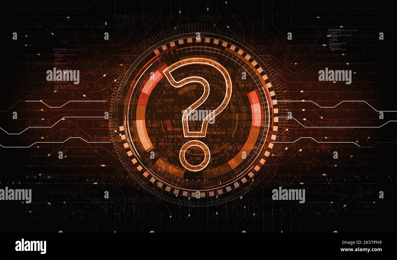 Point d'interrogation, recherche, support, FAQ, quiz et symbole d'aide ...