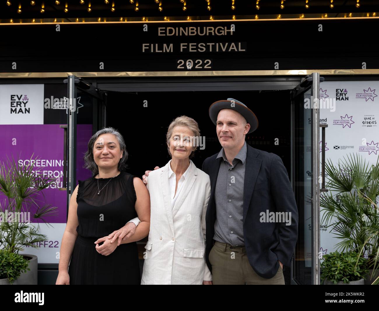 Le producteur Desray Armstrong, l'acteur Charlotte Rampling et le ...