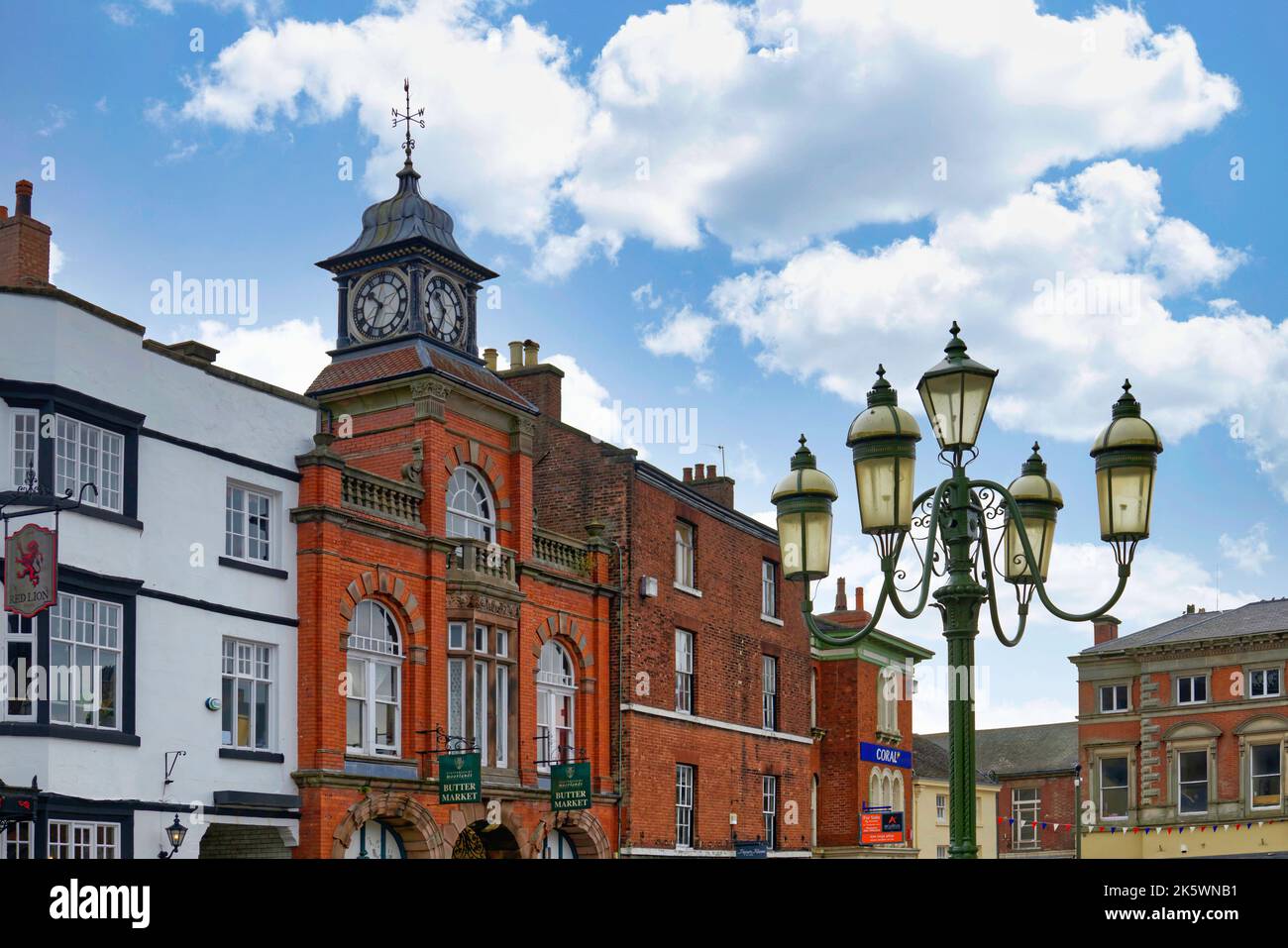 Market place, centre-ville de Leek, Staffordshire, Angleterre, Royaume ...