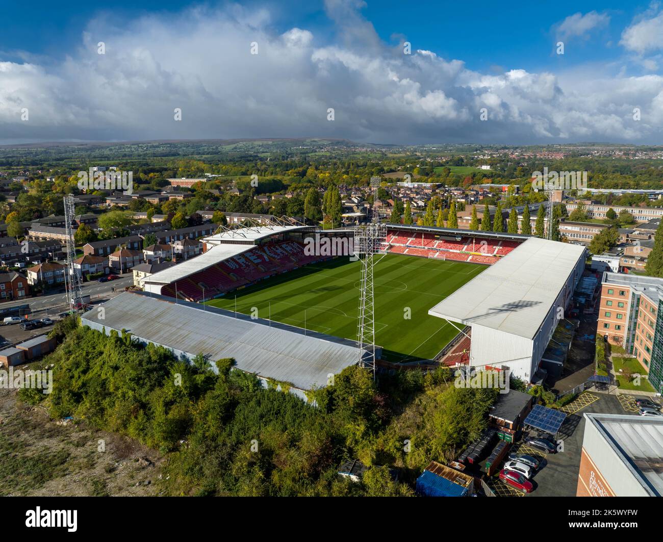 Bienvenue au Wrexham football Club, le célèbre champ de courses ...