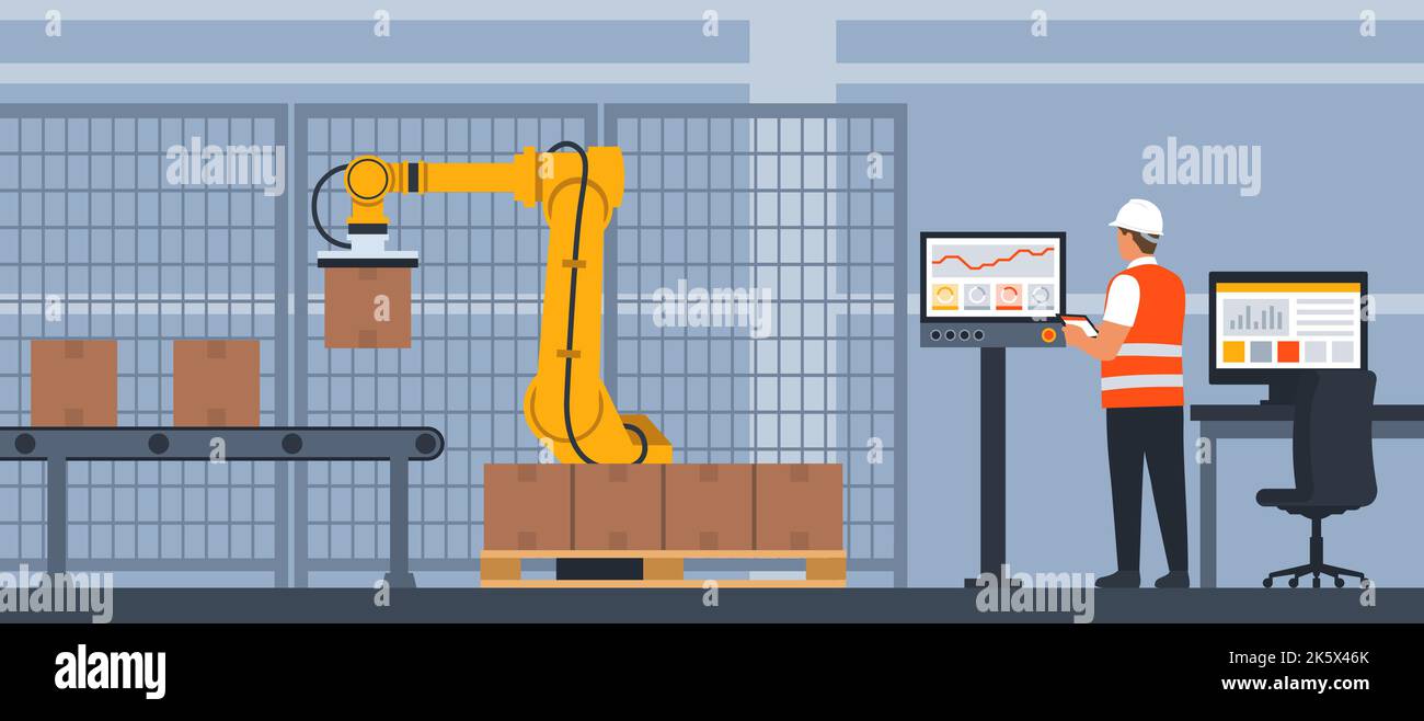 L'automatisation industrielle Banque d'images vectorielles - Alamy