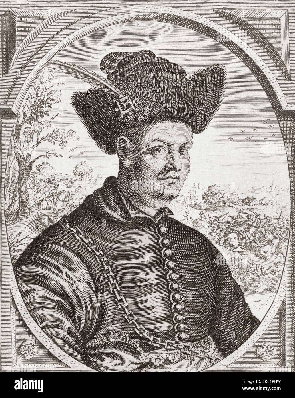 Johann Ludwig Hector, comte d'Isolani, 1586 - 1640. Colonel dans la ...