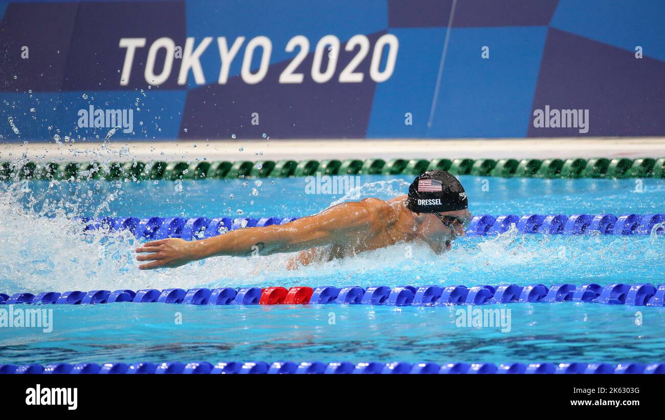 1st AOÛT 2021 - TOKYO, JAPON: Caeleb DRESSEL des États-Unis nage le ...