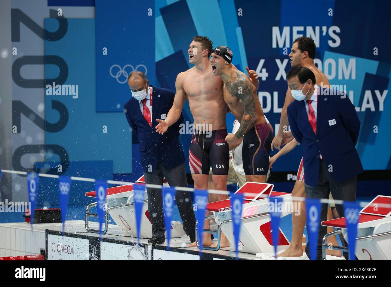 1st AOÛT 2021 - TOKYO, JAPON : Ryan MURPHY, Michael ANDREW, Caeleb ...