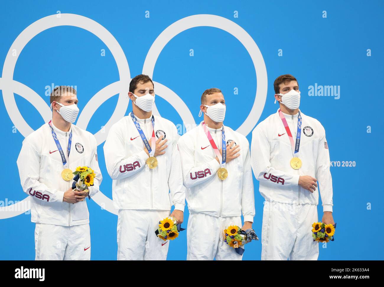 1st AOÛT 2021 - TOKYO, JAPON : Ryan MURPHY, Michael ANDREW, Caeleb ...