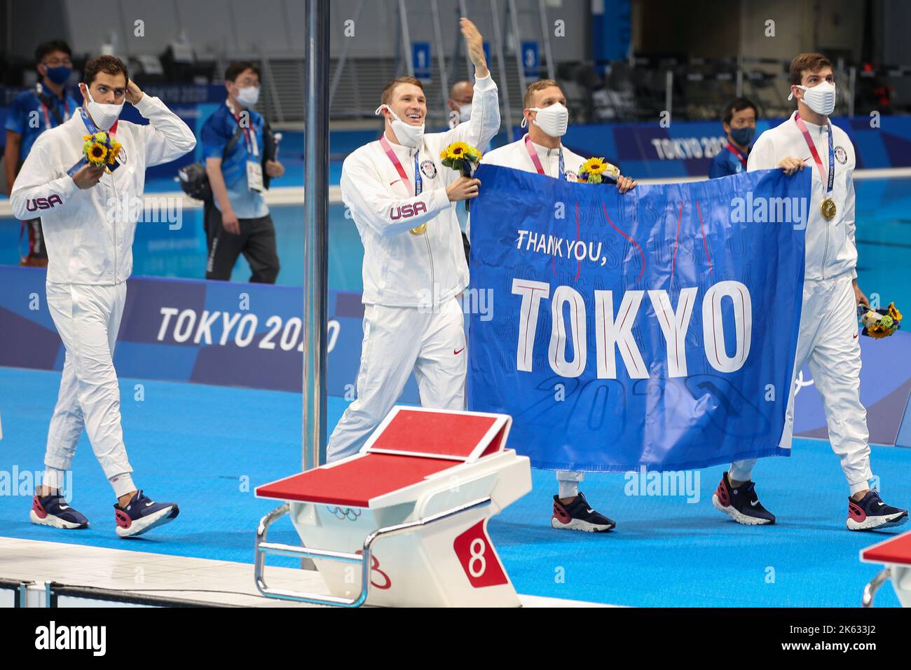 1st AOÛT 2021 - TOKYO, JAPON : Ryan MURPHY, Michael ANDREW, Caeleb ...