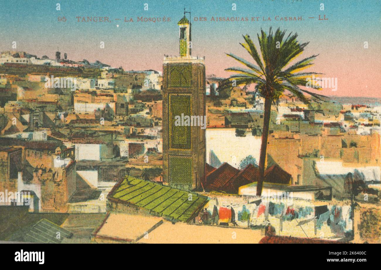 Grand mosquée tanger dea années 1900 Banque de photographies et d ...