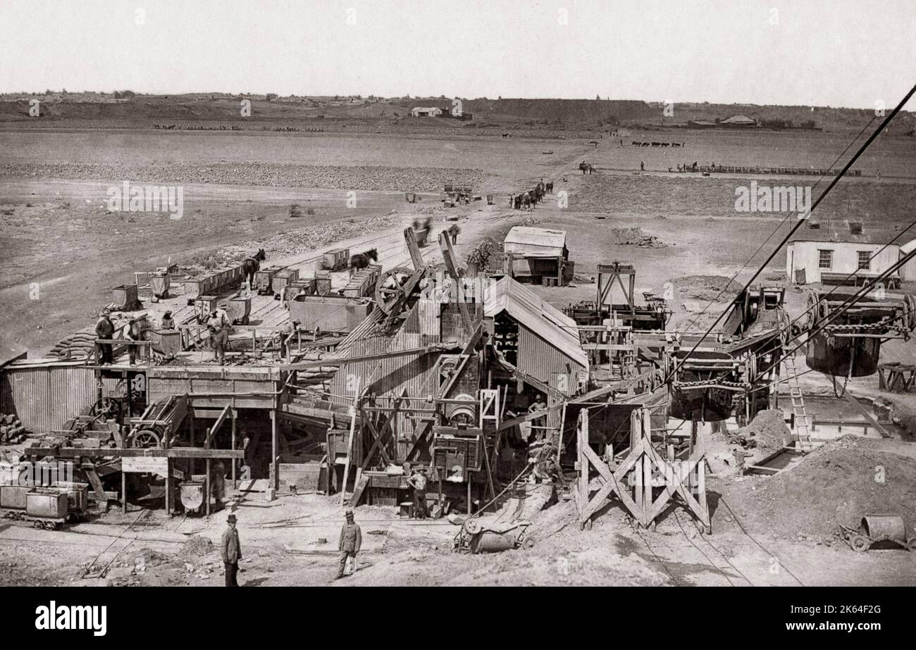 Mine de diamants des années 1900 Banque de photographies et d’images à ...