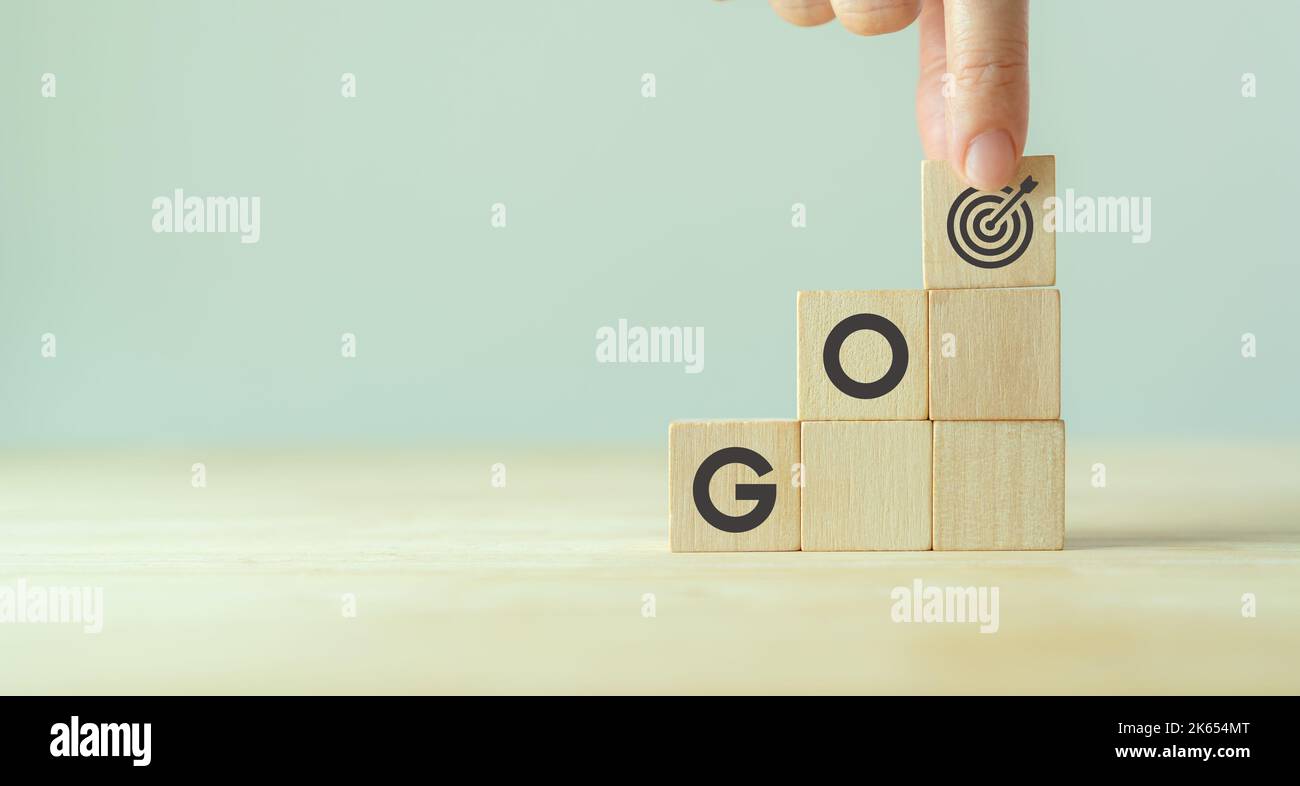 Concept de réussite d'objectif commun. Définition d'objectifs, plan d ...