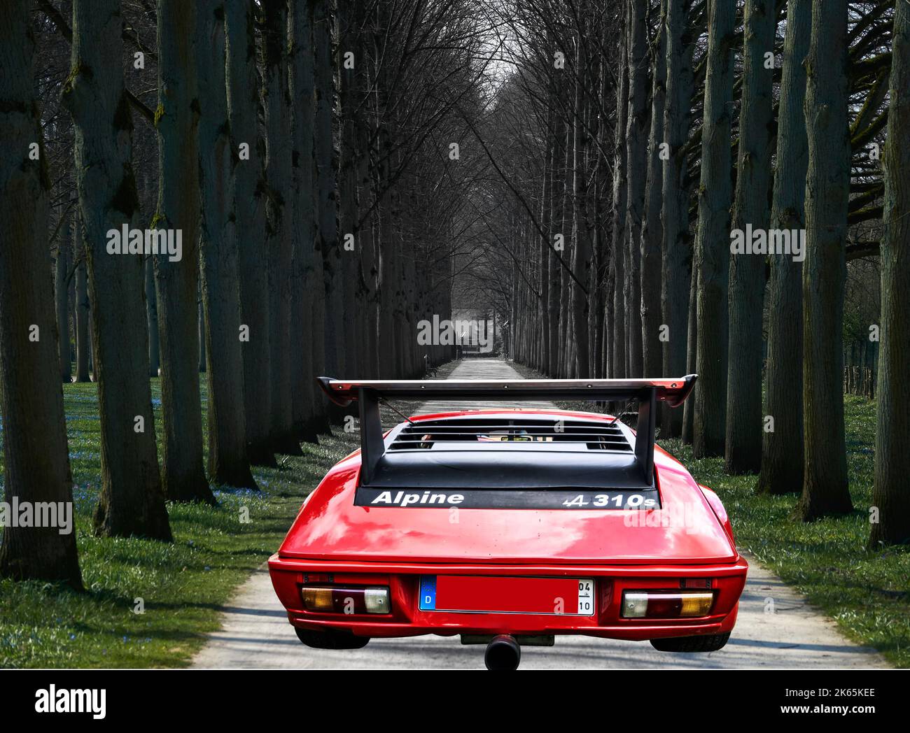 Renault Alpine A 310s, vue arrière de la voiture de sport française ...