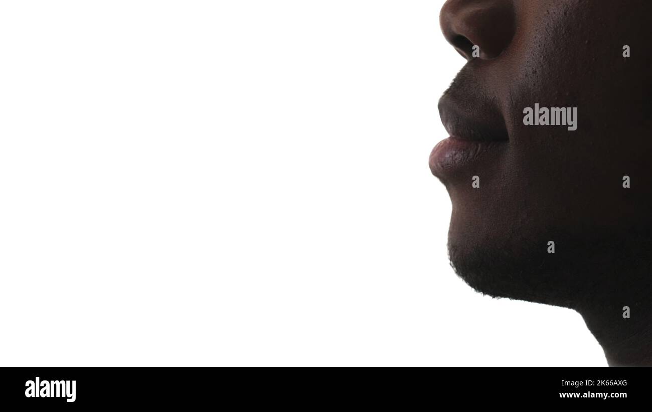 Man face beard profile Banque de photographies et d’images à haute ...