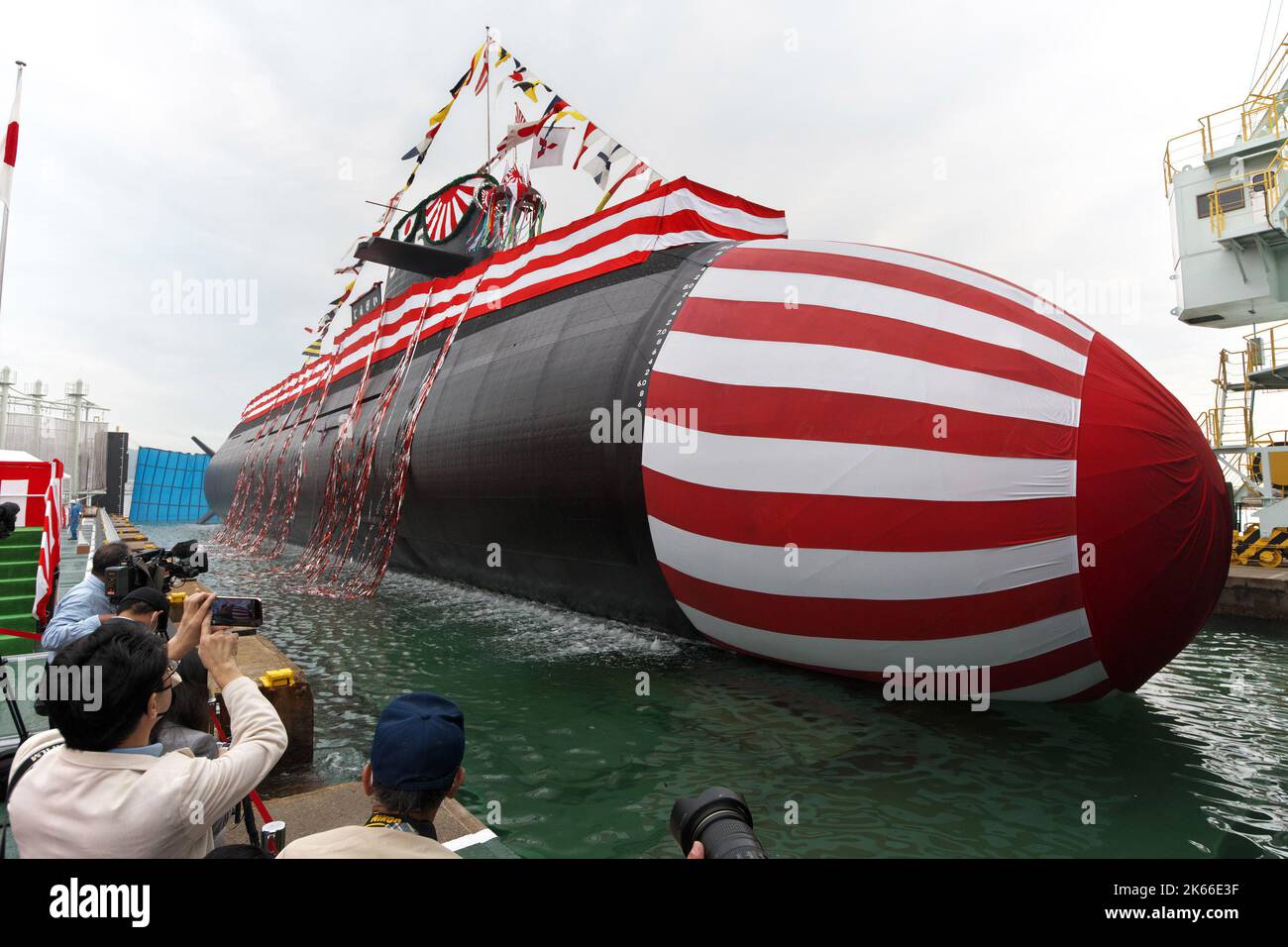Kobe, Japon. 12th octobre 2022. Le nouveau sous-marin japonais « Jingei ...