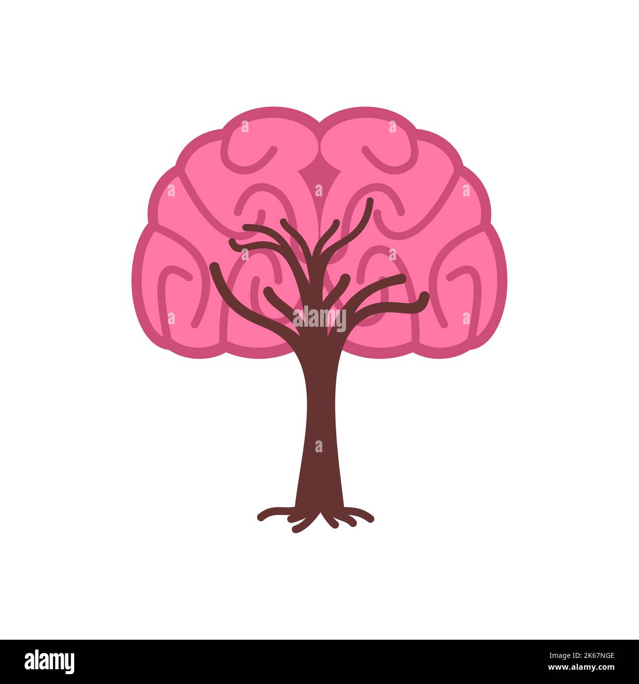 Arbre cerveau Banque d'images vectorielles - Alamy