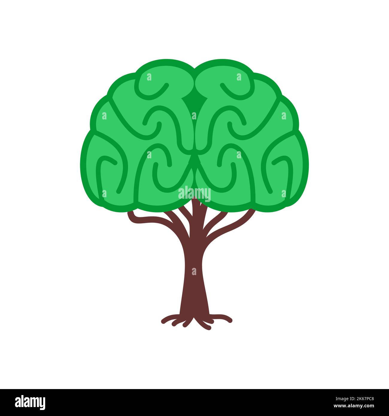 Arbre cerveau Banque d'images vectorielles - Alamy