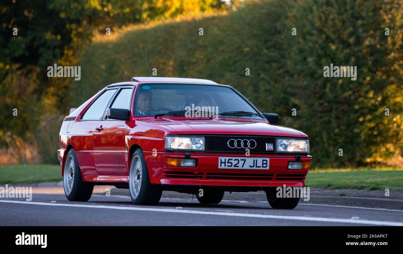 1990 rouge classique Audi Quattro Photo Stock - Alamy