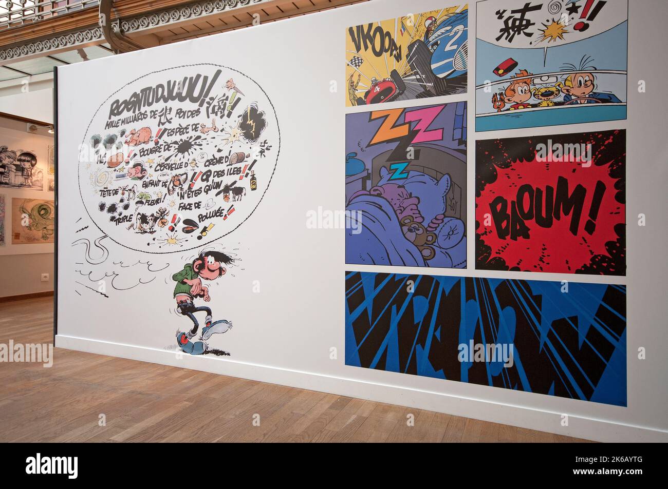 Gaston Lagaffe, personnage de BD créé par André Franquin.in 1957, Musée ...
