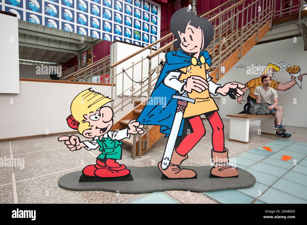 Johan et Pirlouit (Johan et Peewit), personnages de BD créés par Peyo ...