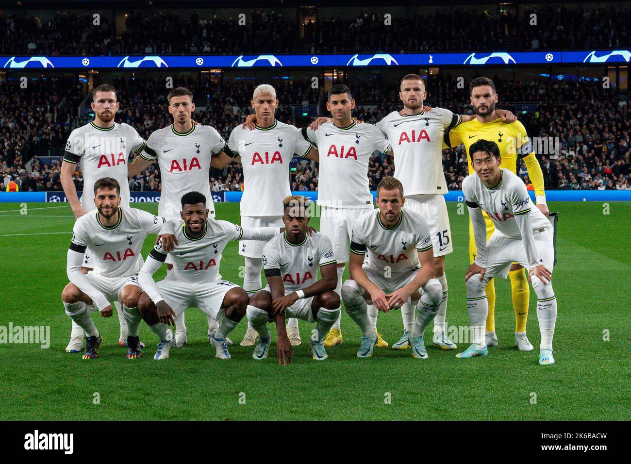 White Hart Lane, Royaume-Uni. 12th octobre 2022. L'équipe de Tottenham ...