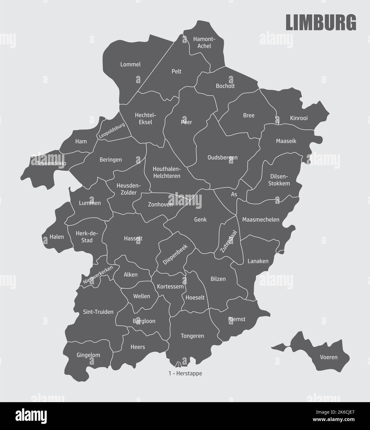 Carte du limbourg Banque de photographies et d’images à haute ...