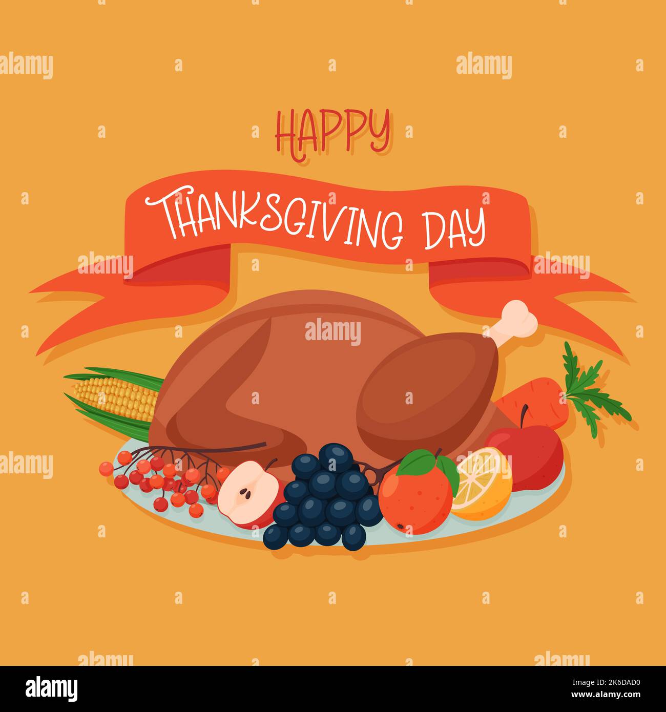 Plateau de fruits et légumes Banque d'images vectorielles - Alamy