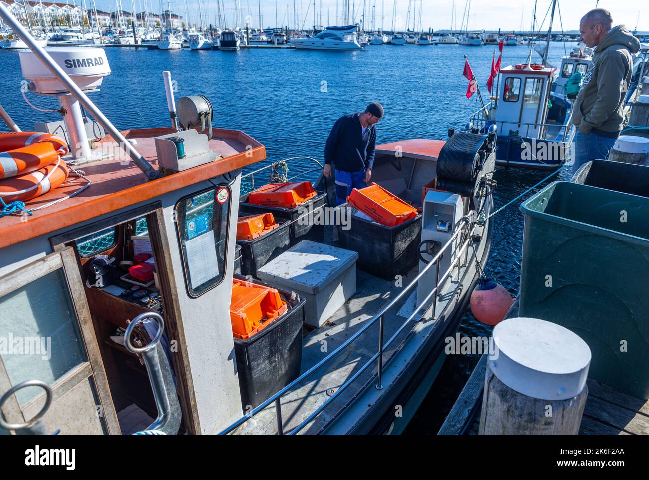 Boltenhagen, Allemagne. 10th octobre 2022. Le pêcheur Baltique Hendrik ...