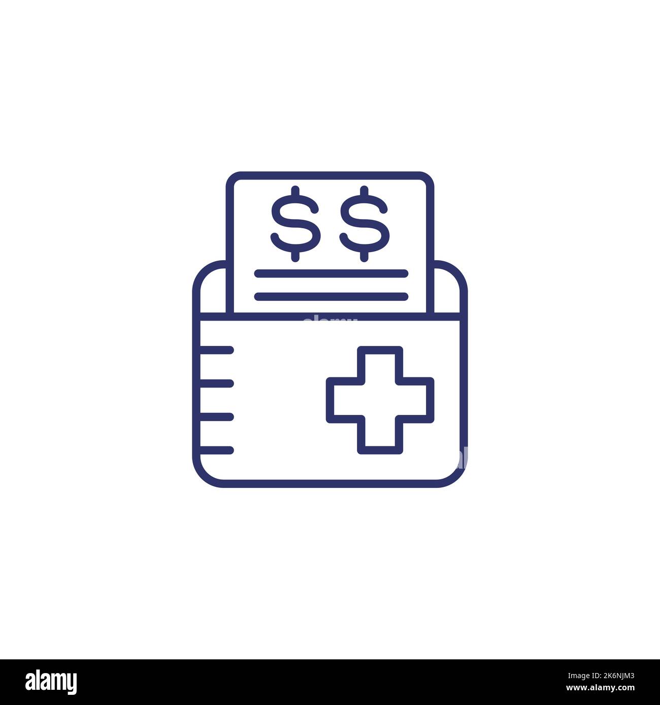 Facture d'hôpital Banque d'images vectorielles - Alamy