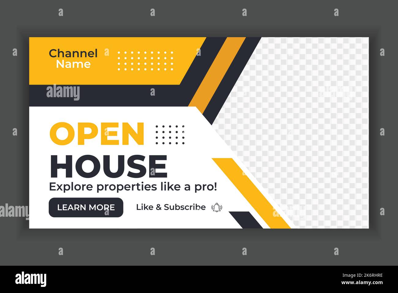 Vignette youtube moderne Banque d'images vectorielles - Alamy