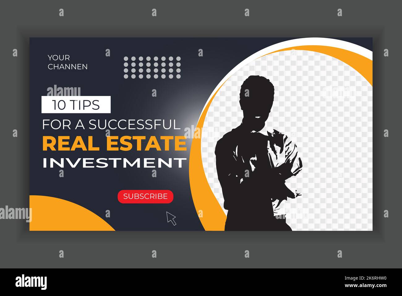 Vignette youtube moderne Banque d'images vectorielles - Alamy