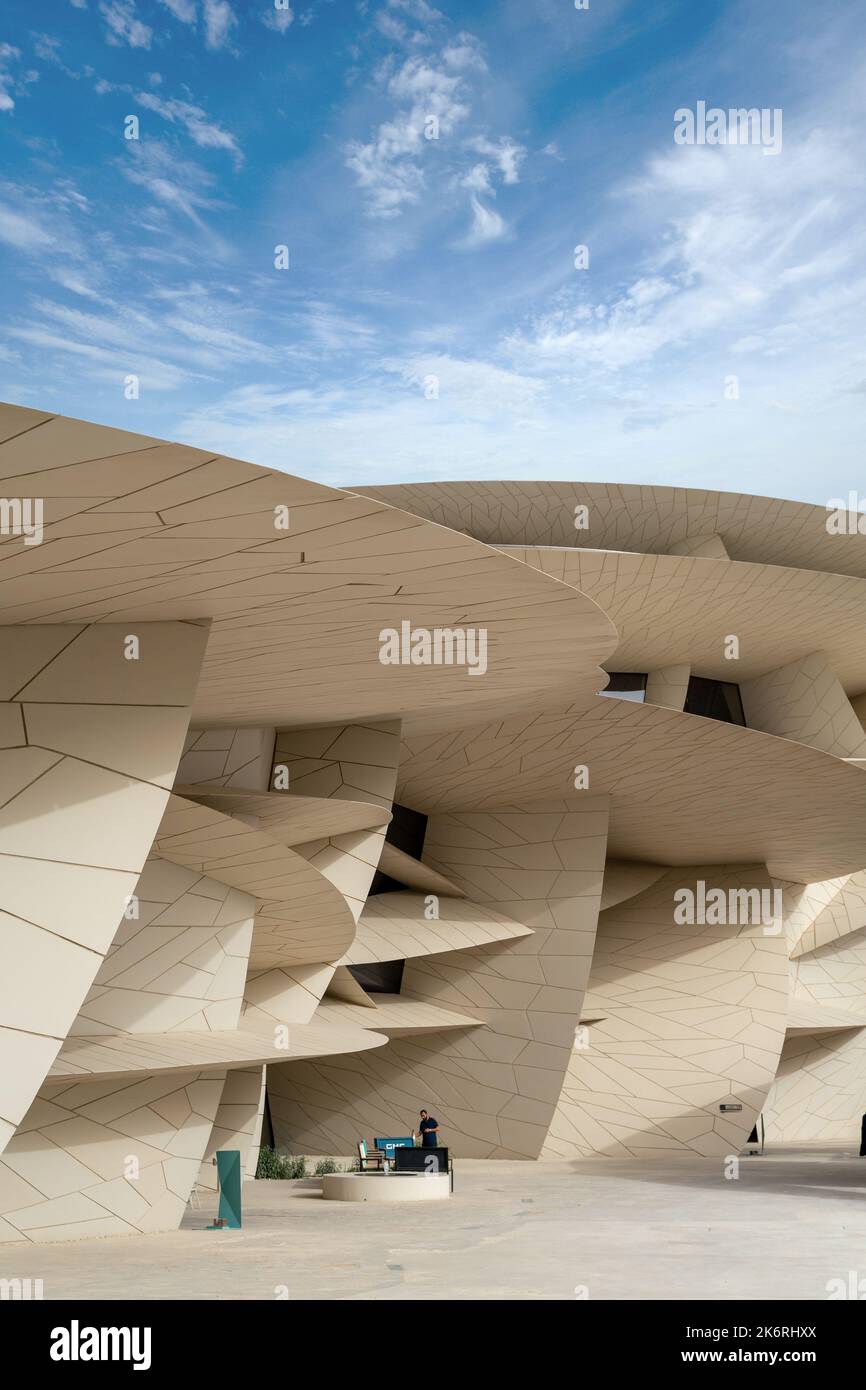 Doha, Qatar- 10 octobre, 2022 : le Musée national du Qatar est un musée ...