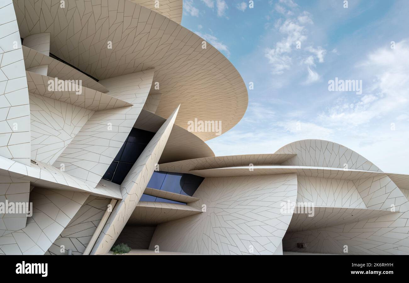Doha, Qatar- 10 octobre, 2022 : le Musée national du Qatar est un musée ...