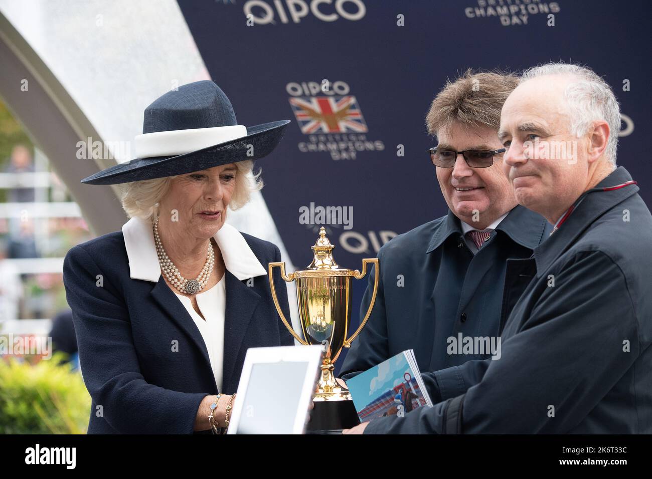 Ascot, Berkshire, Royaume-Uni. 15th octobre 2022. Camilla, Queen ...