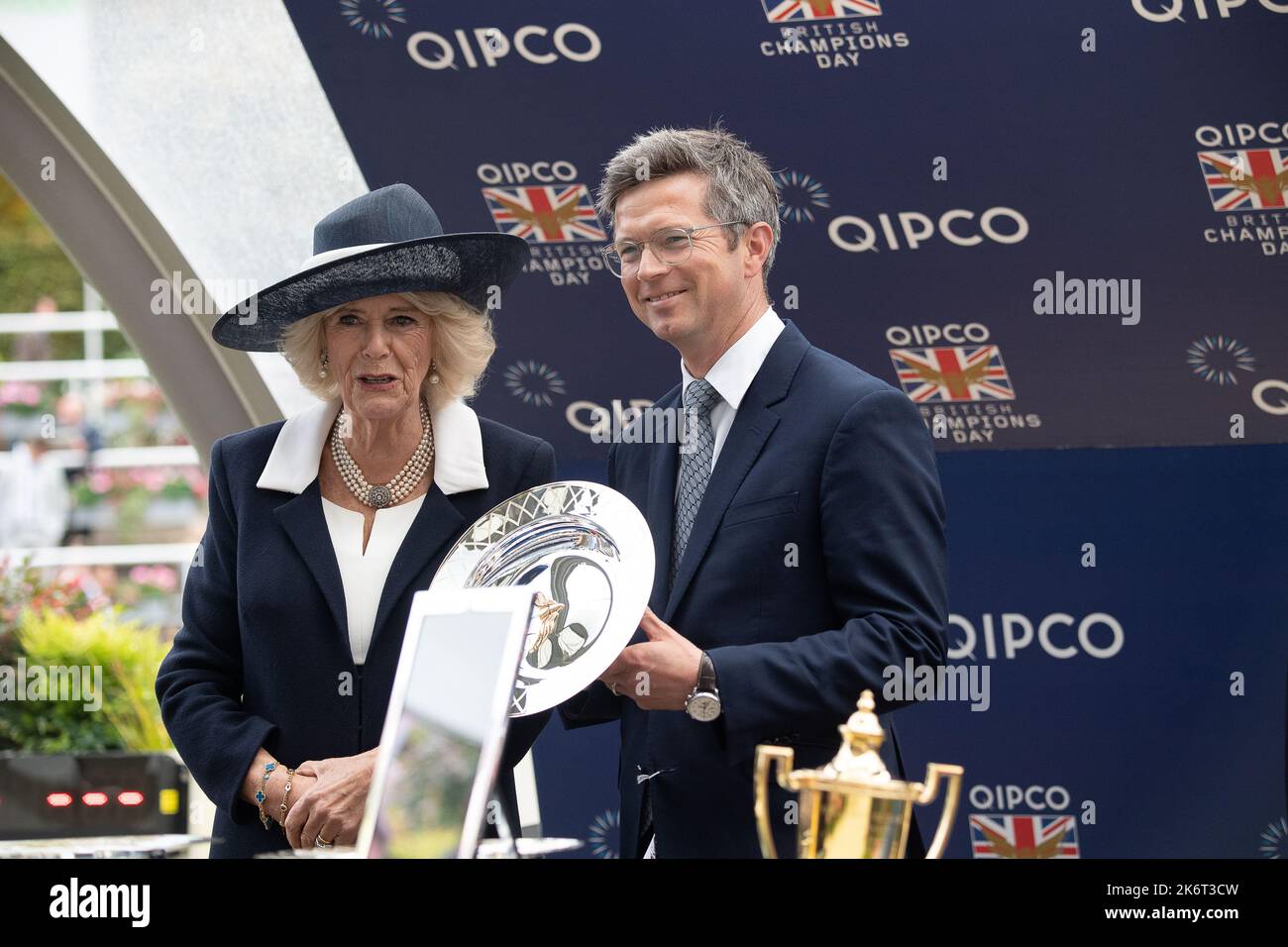 Ascot, Berkshire, Royaume-Uni. 15th octobre 2022. Camilla, Queen ...