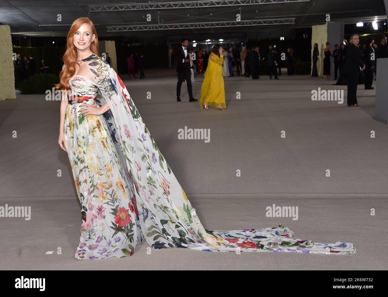 Jessica Chastain arrive au deuxième Gala annuel du Musée de l'Académie ...