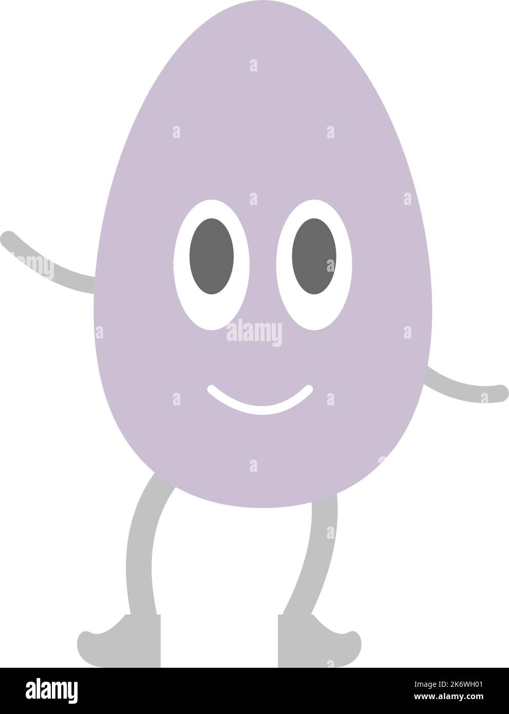 Forme géométrique de dessin animé ovale pour les enfants à apprendre l ...