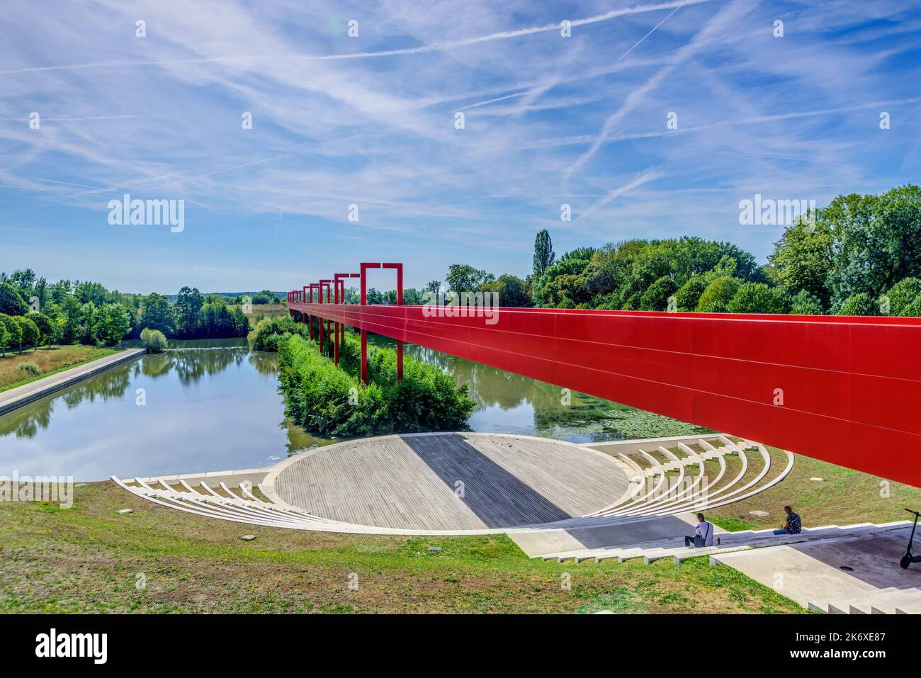 Paris, Cergy-Pontoise, Ax Major von Dani Karavan, Gérard-Philippe ...