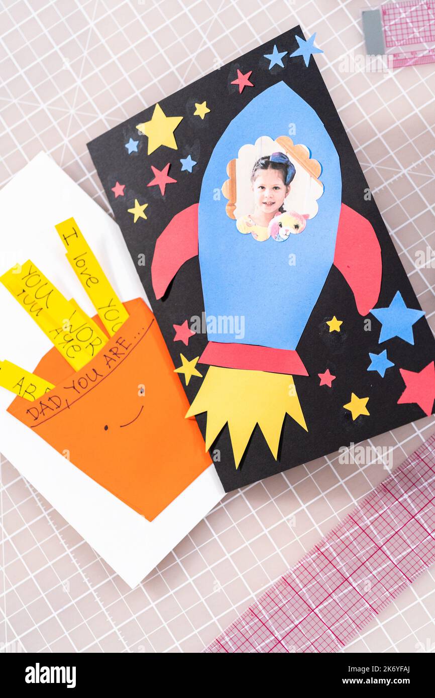 Carte de fête des Pères Photo Stock - Alamy