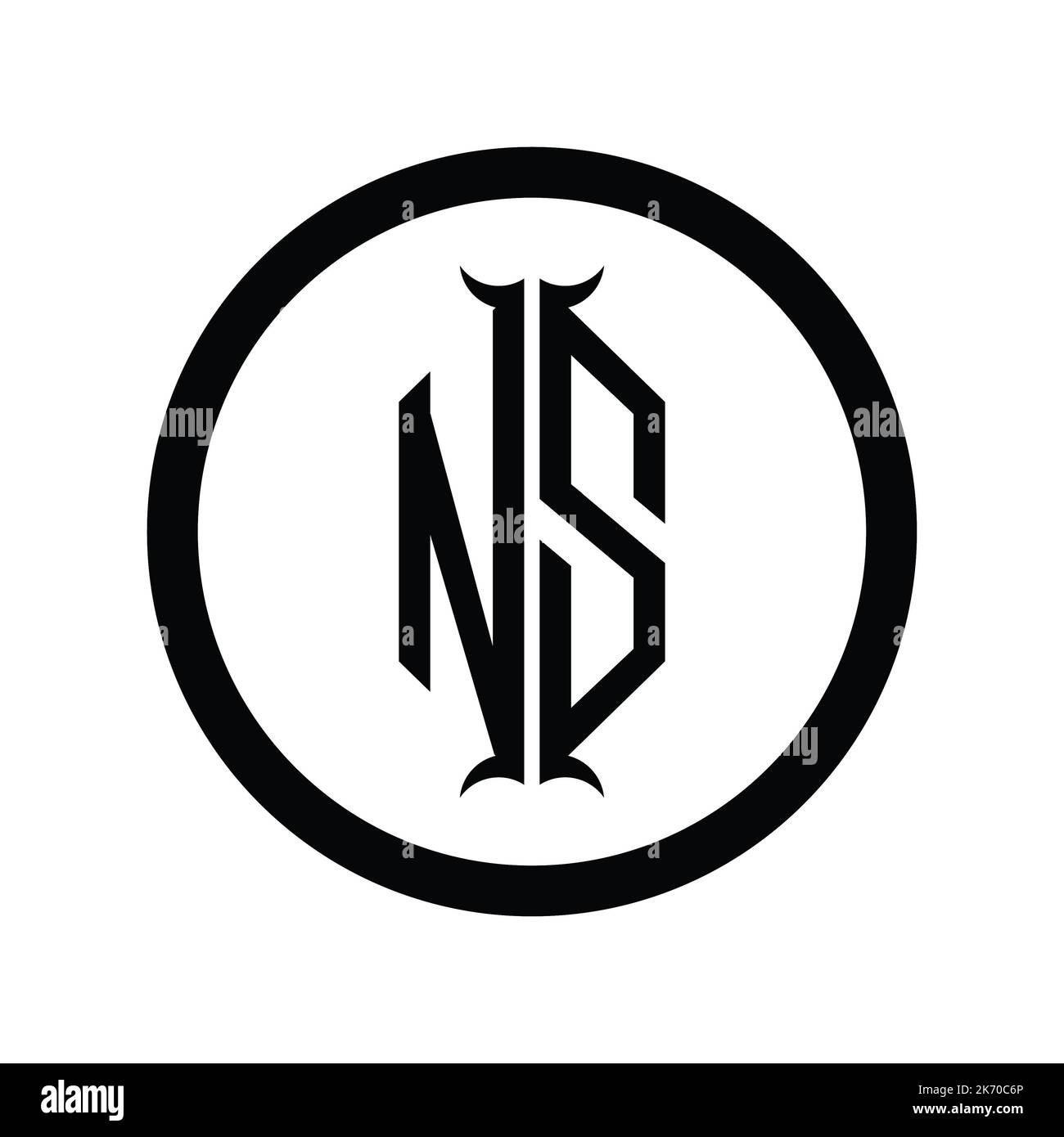 Logo de lettre sn Banque de photographies et d’images à haute ...