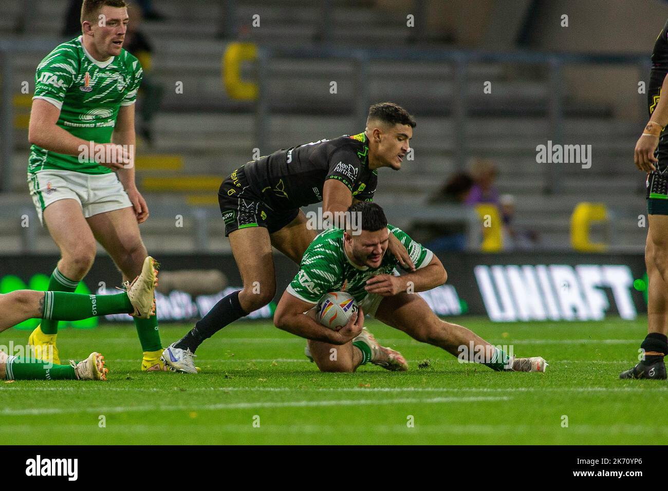 Leeds, Royaume-Uni. 16th octobre 2022. *** Kieran Rush of Jamaica s ...