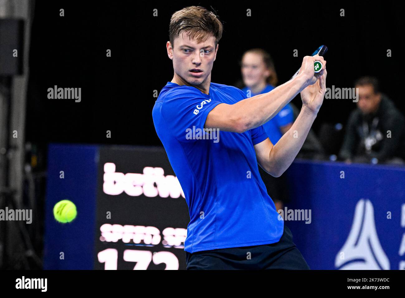 Dutch Tim Van Rijthoven photographié en action pendant le jeu de ...