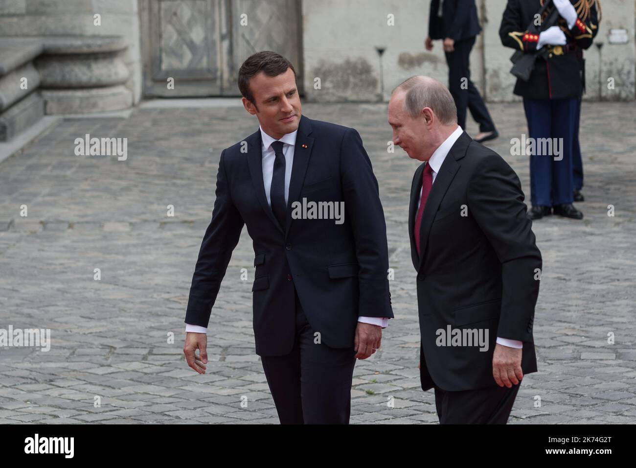 France / Yvelines (département français) / Versailles - Emmanuel Macron ...