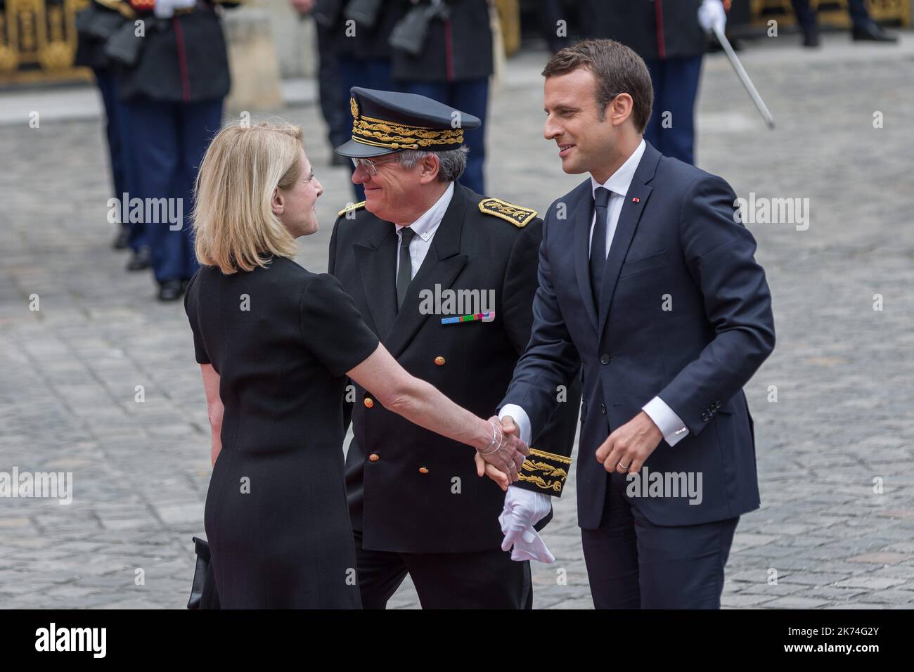 France / Yvelines (département français) / Versailles - Emmanuel Macron ...