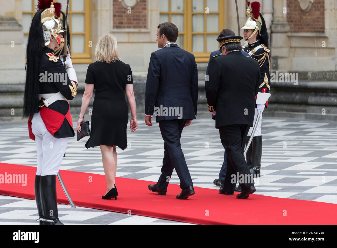 France / Yvelines (département français) / Versailles - Emmanuel Macron ...