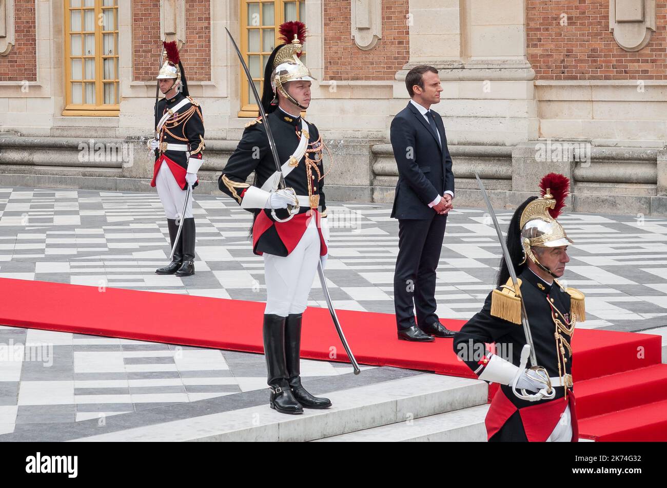 France / Yvelines (département français) / Versailles - Emmanuel Macron ...