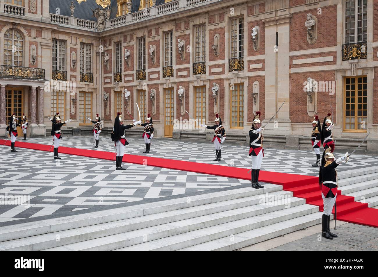 France / Yvelines (département français) / Versailles - Emmanuel Macron ...
