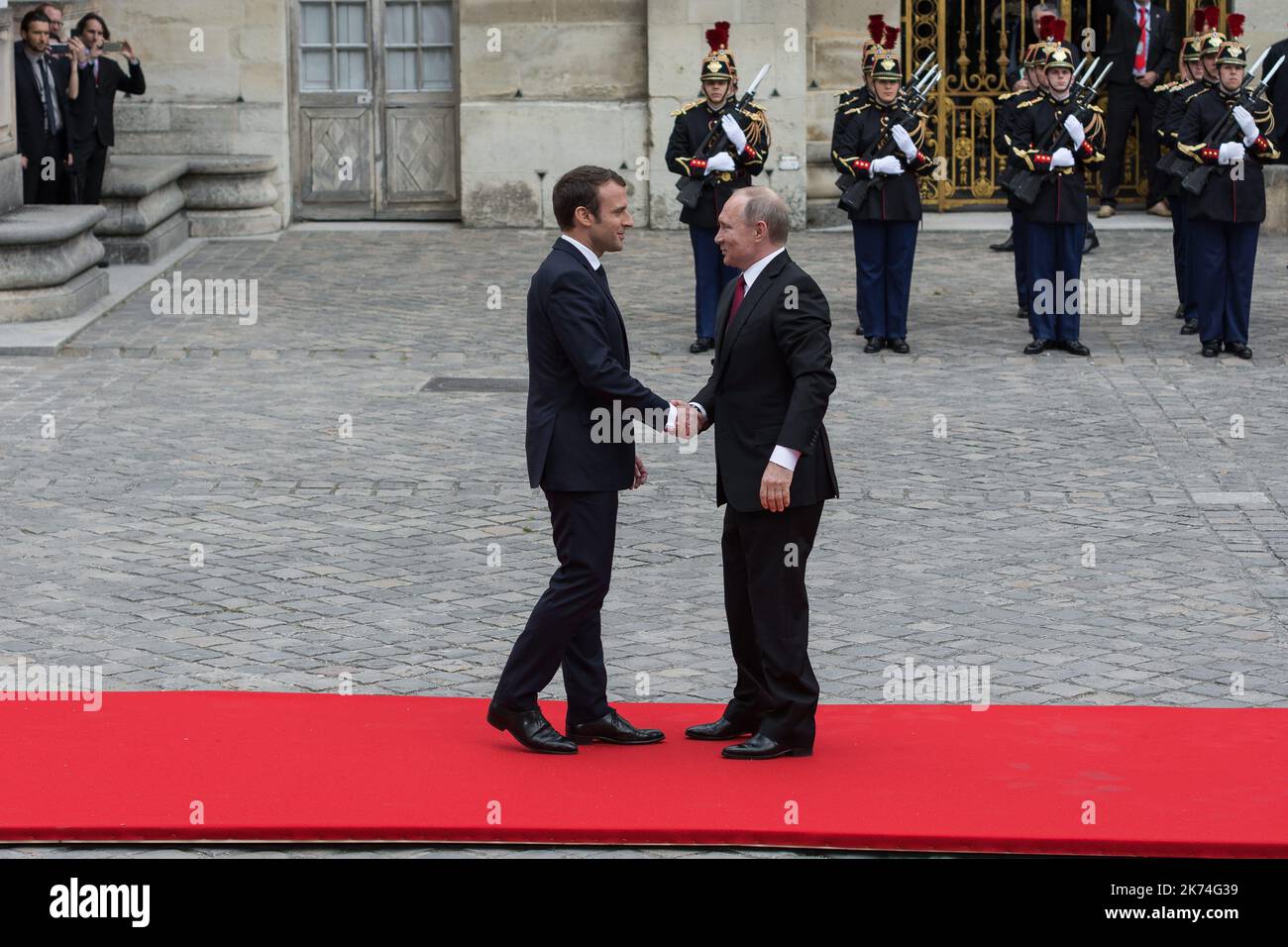 France / Yvelines (département français) / Versailles - Emmanuel Macron ...